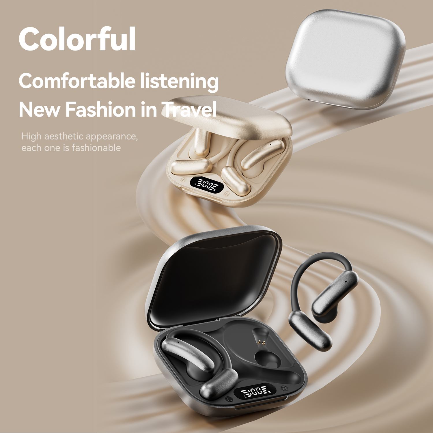Open Ear Wireless Earbuds | Surround Sound & Long Battery