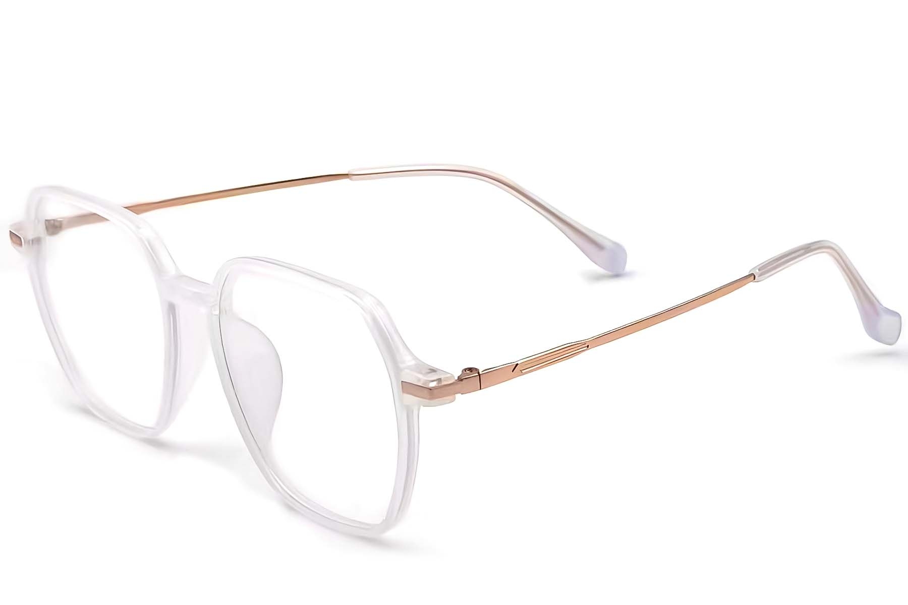Rectangular Transparent Titanium Glasses #BS0218-0353