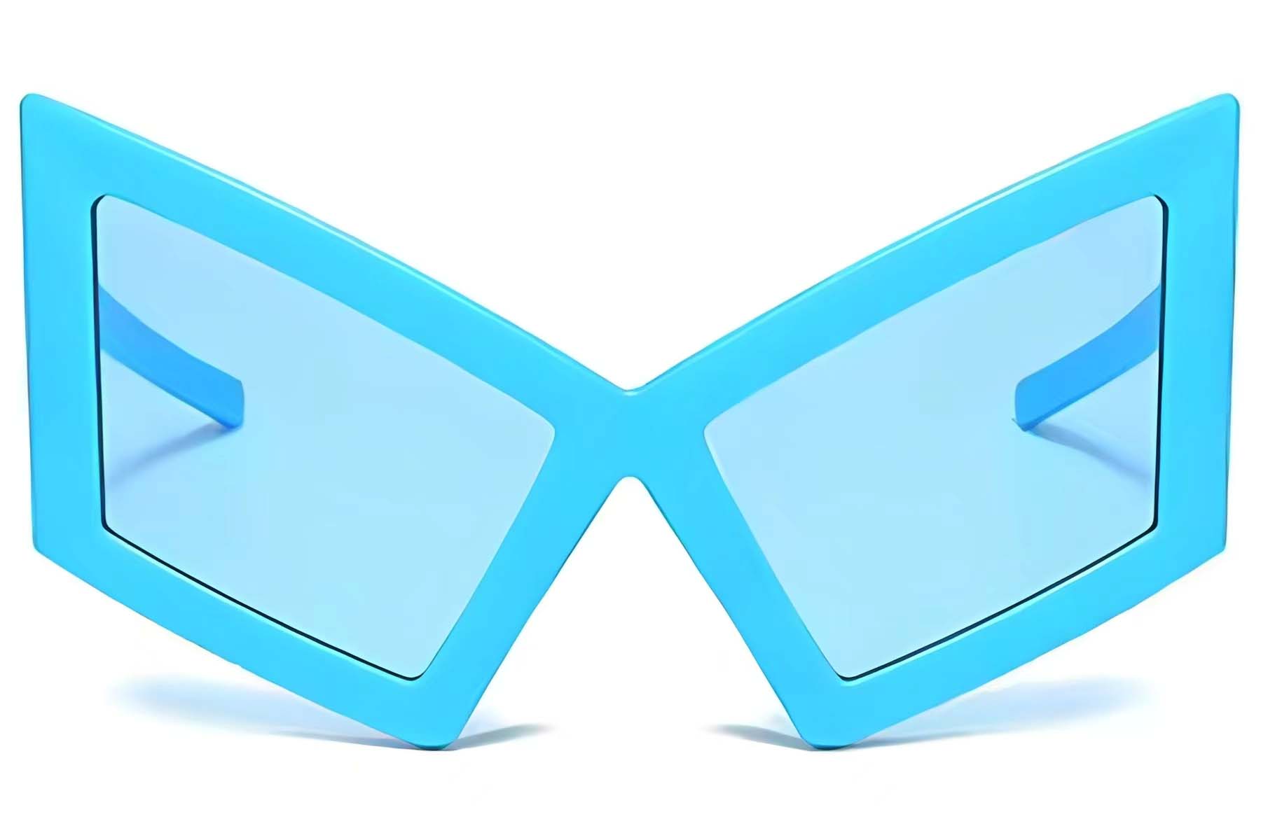 Plastic Blue Butterfly Sunglasses #BS225-0027 - BLACKSHEEP