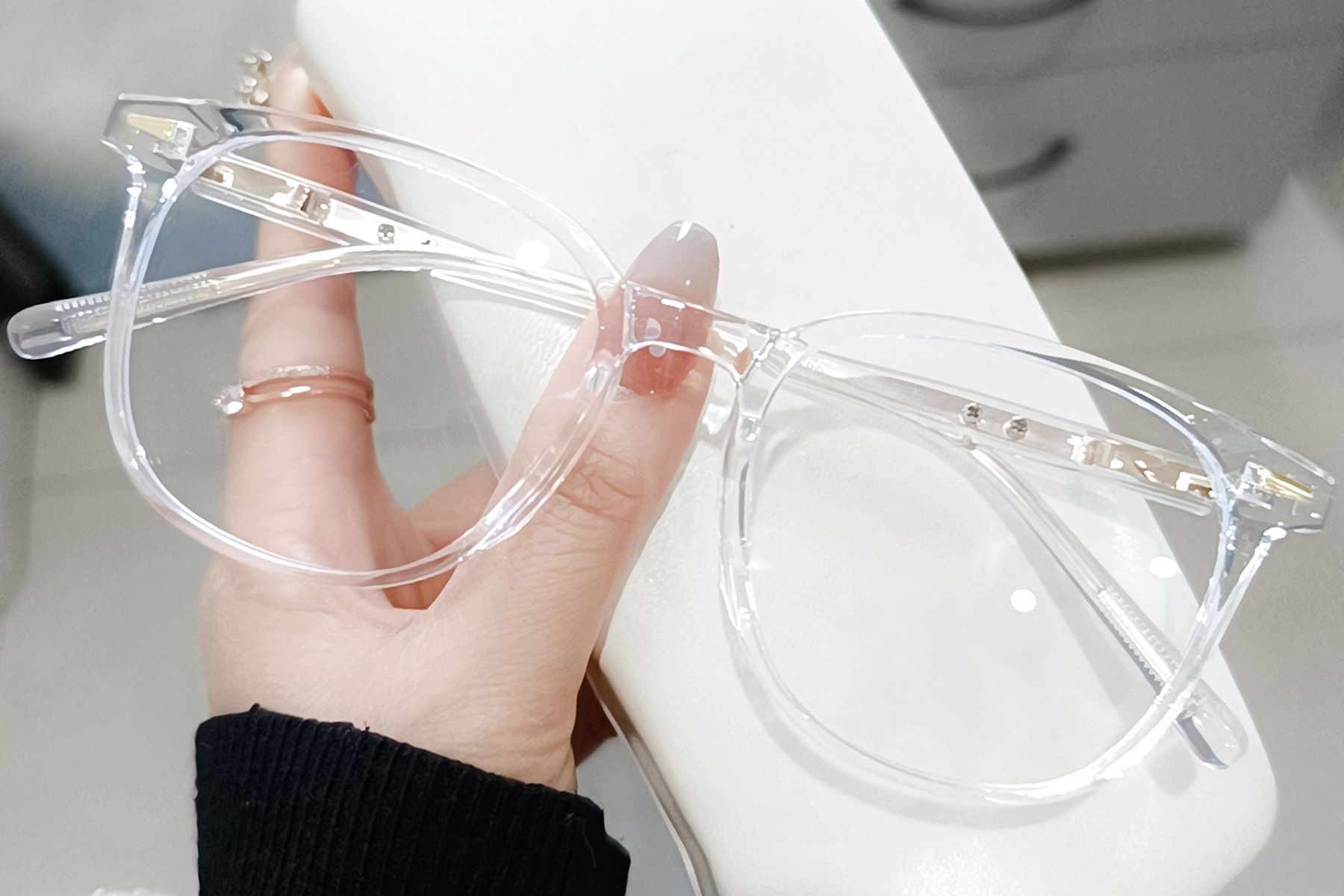 Oval Transparent TR90 Glasses #BS0406-0632 Optics