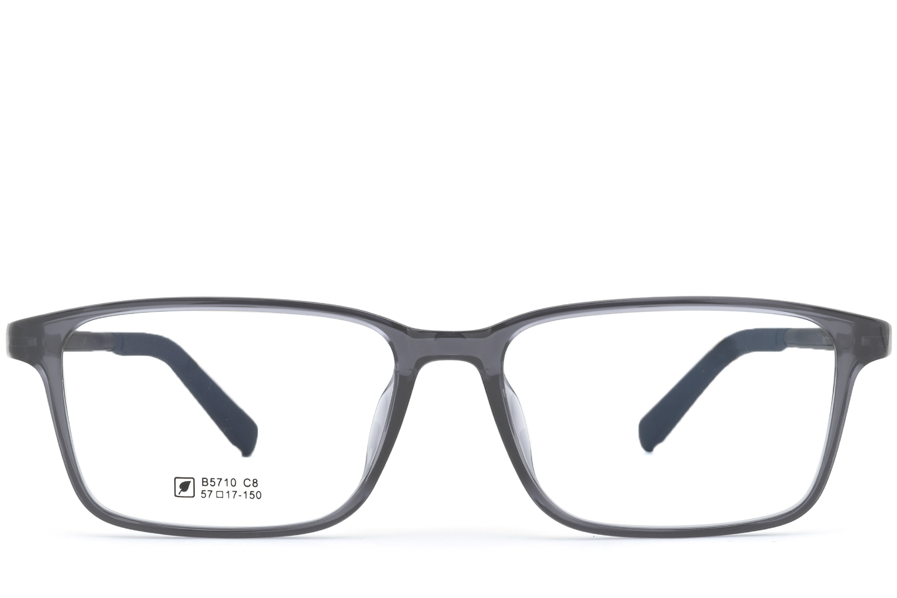 Rectangular Grey TR90 Glasses #BS0620-0236 - BLACKSHEEP