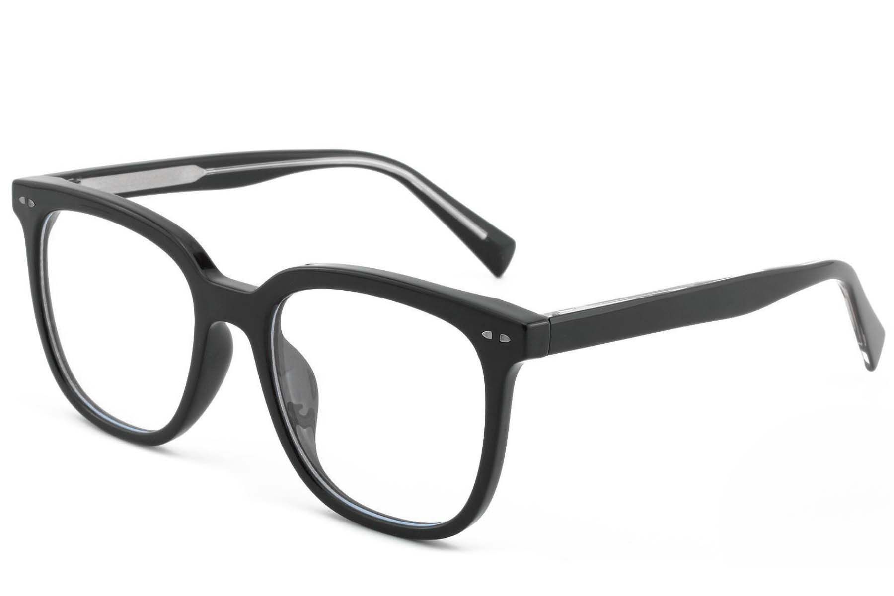 Lunettes rectangulaires noires TR90 #BS1025-0209 Optique