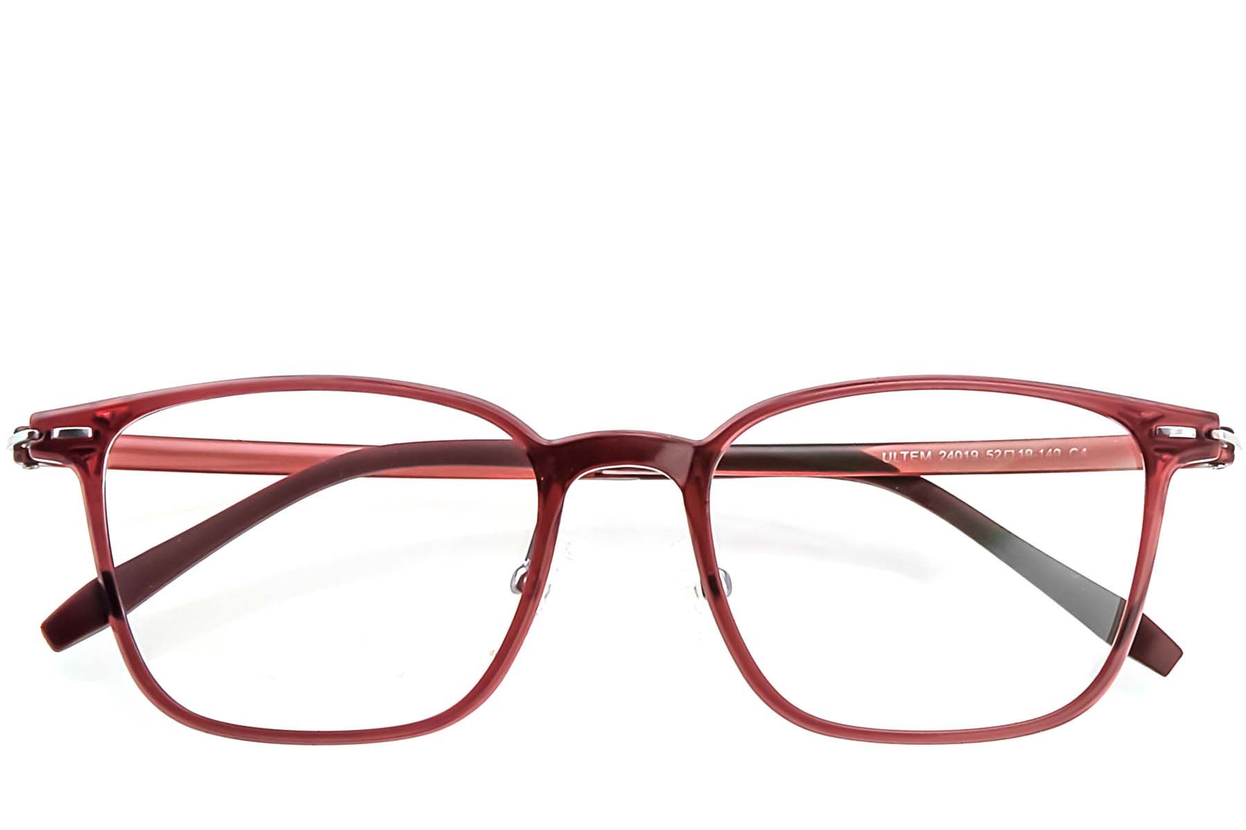 Rectangular Red Ultem Glasses | Blacksheep