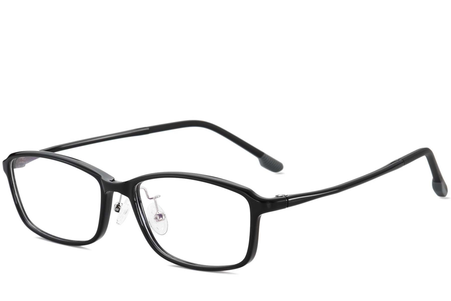Rectangular Black Ultem Glasses #BS1025-0457 - BLACKSHEEP US