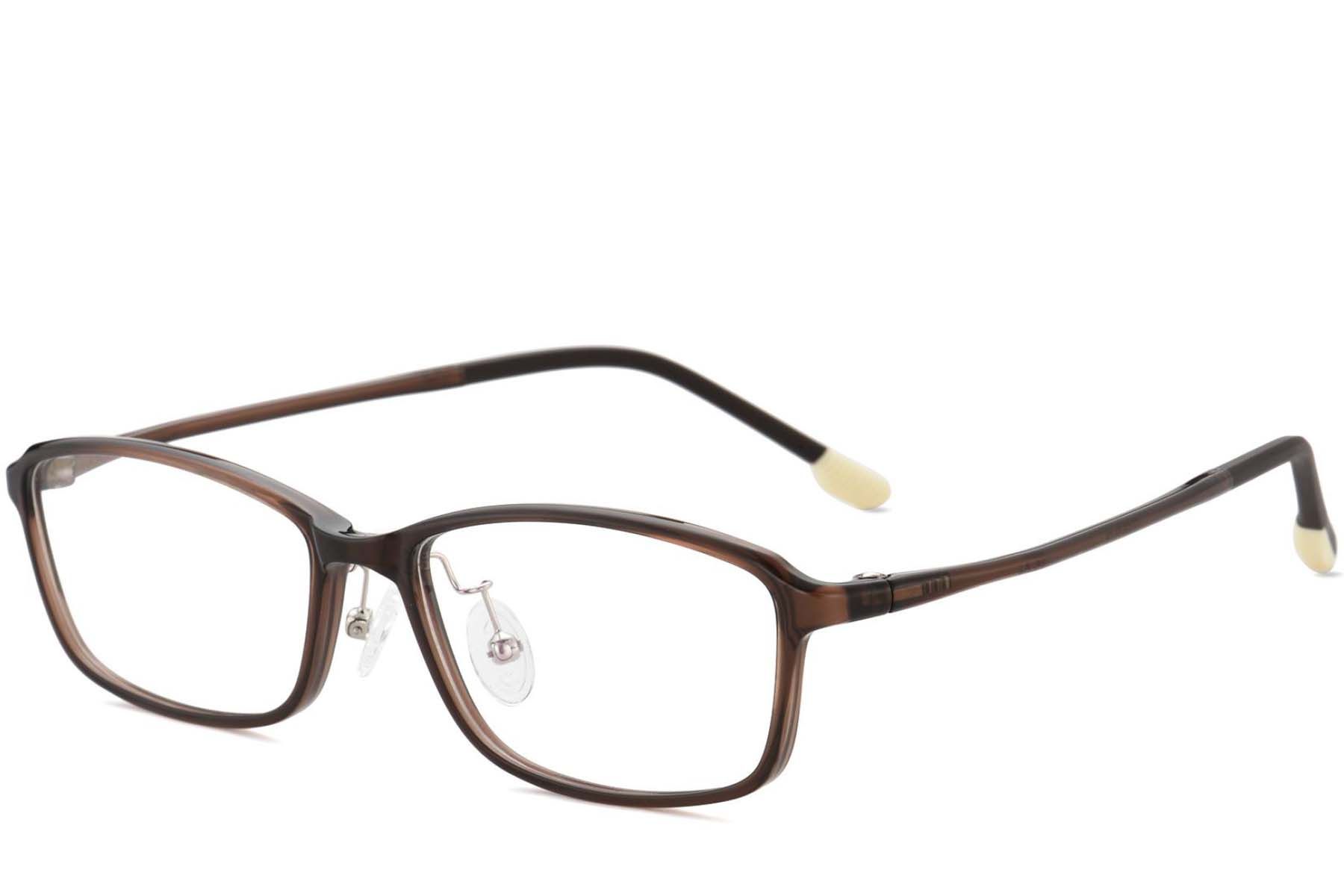 Rectangular Brown Ultem Glasses #BS1025-0460 Optics