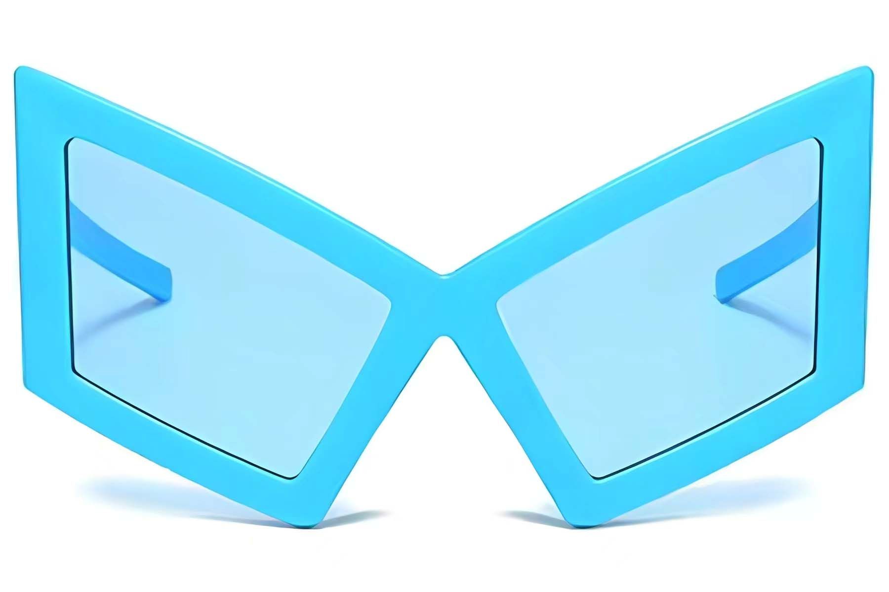 Plastic Blue Butterfly Sunglasses #BS225-0027 - BLACKSHEEP
