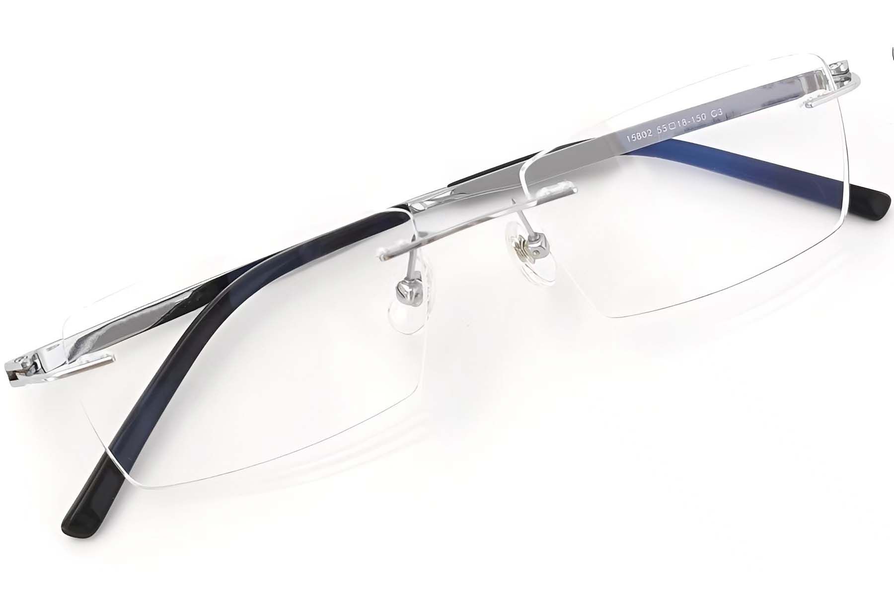 Invisible Silver Titanium Glasses #BS2419-0006 - BLACKSHEEP