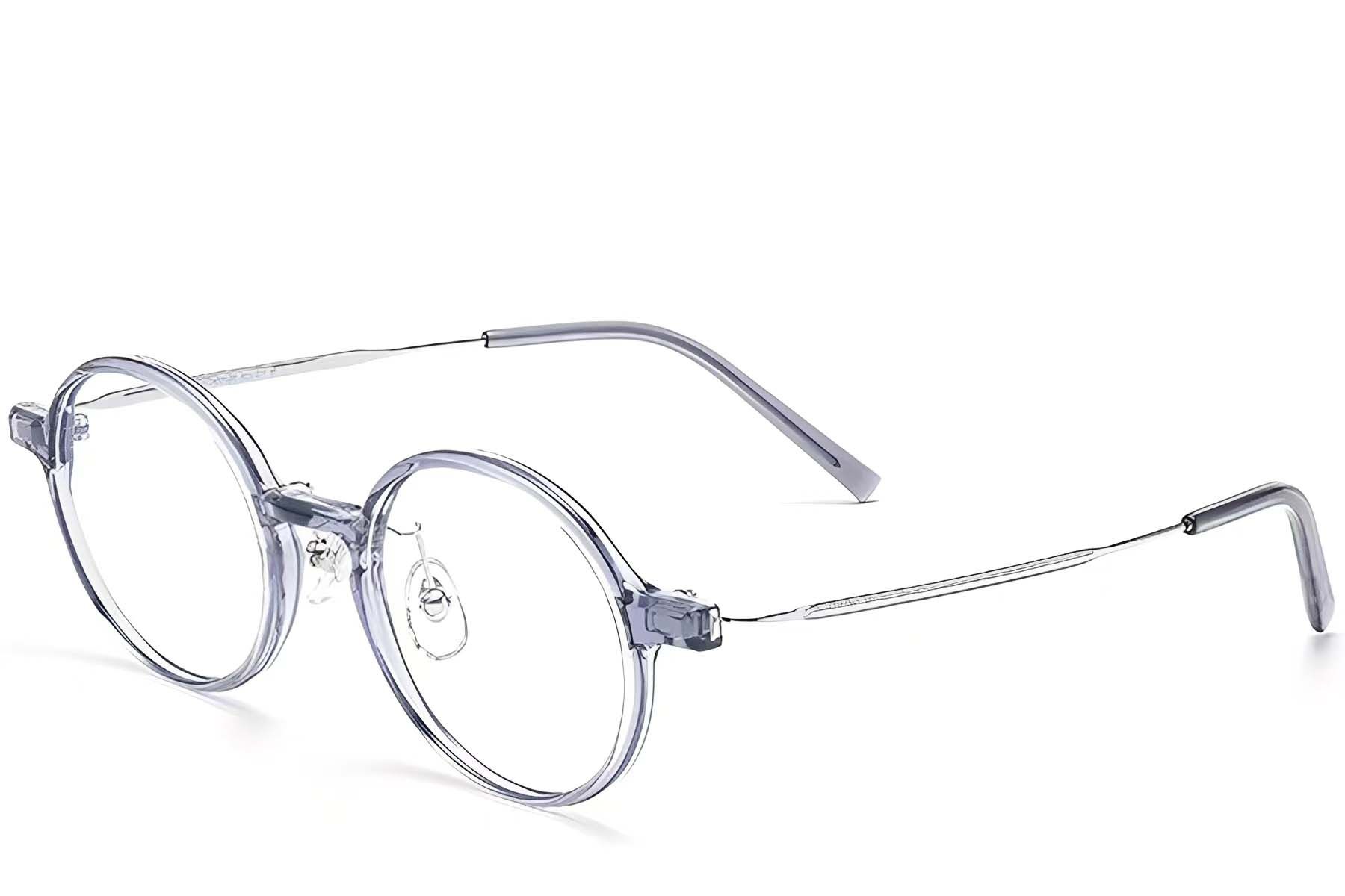 Round Blue Titanium Glasses #BS2419-0061 - BLACKSHEEP