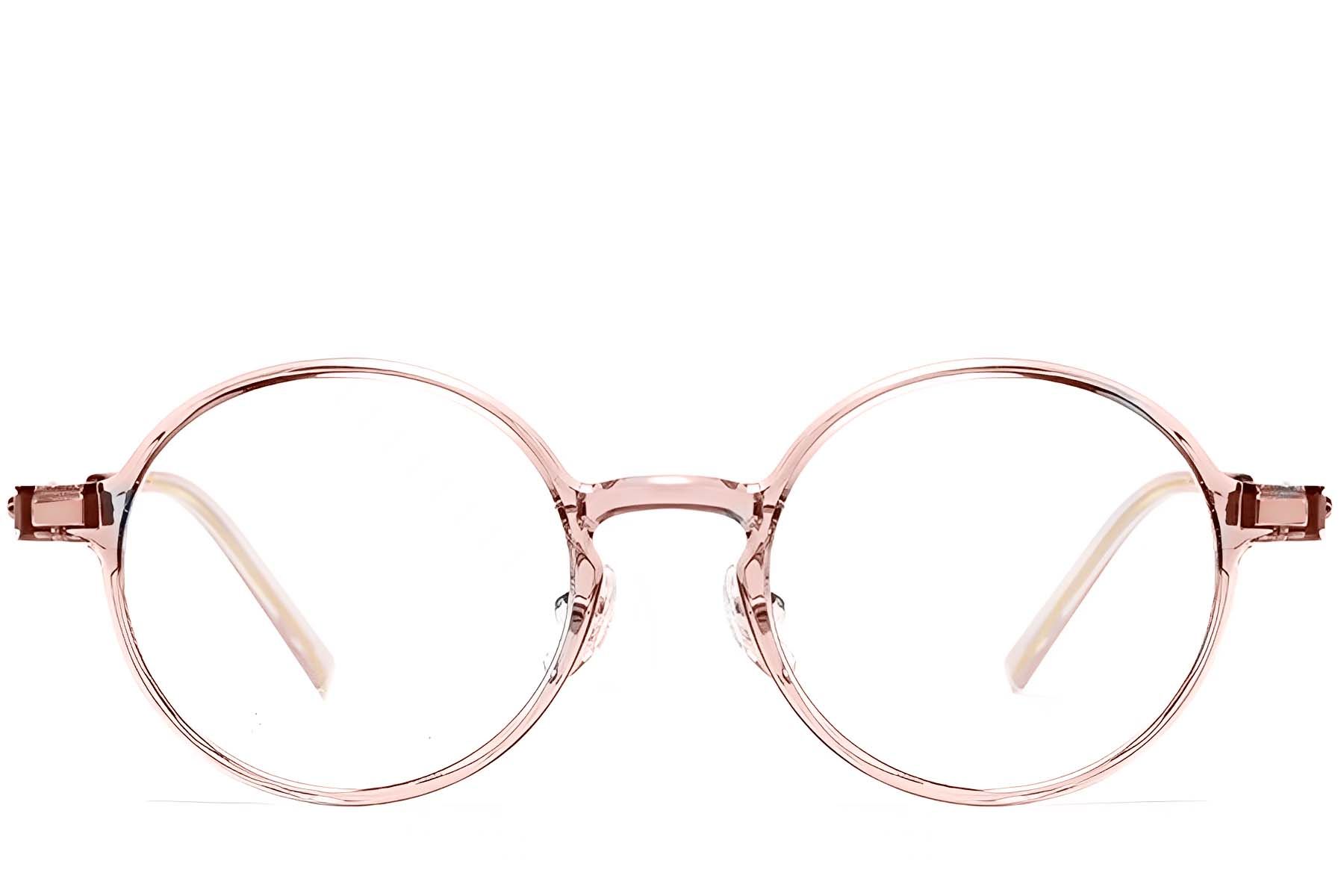 Round Pink Titanium Glasses #BS2419-0063 - BLACKSHEEP