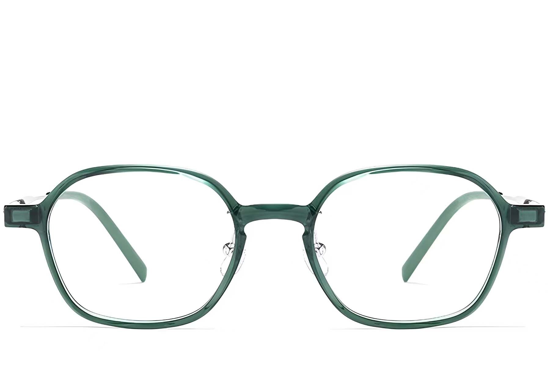 Rectangular Green Titanium Glasses #BS2419-0089 - BLACKSHEEP