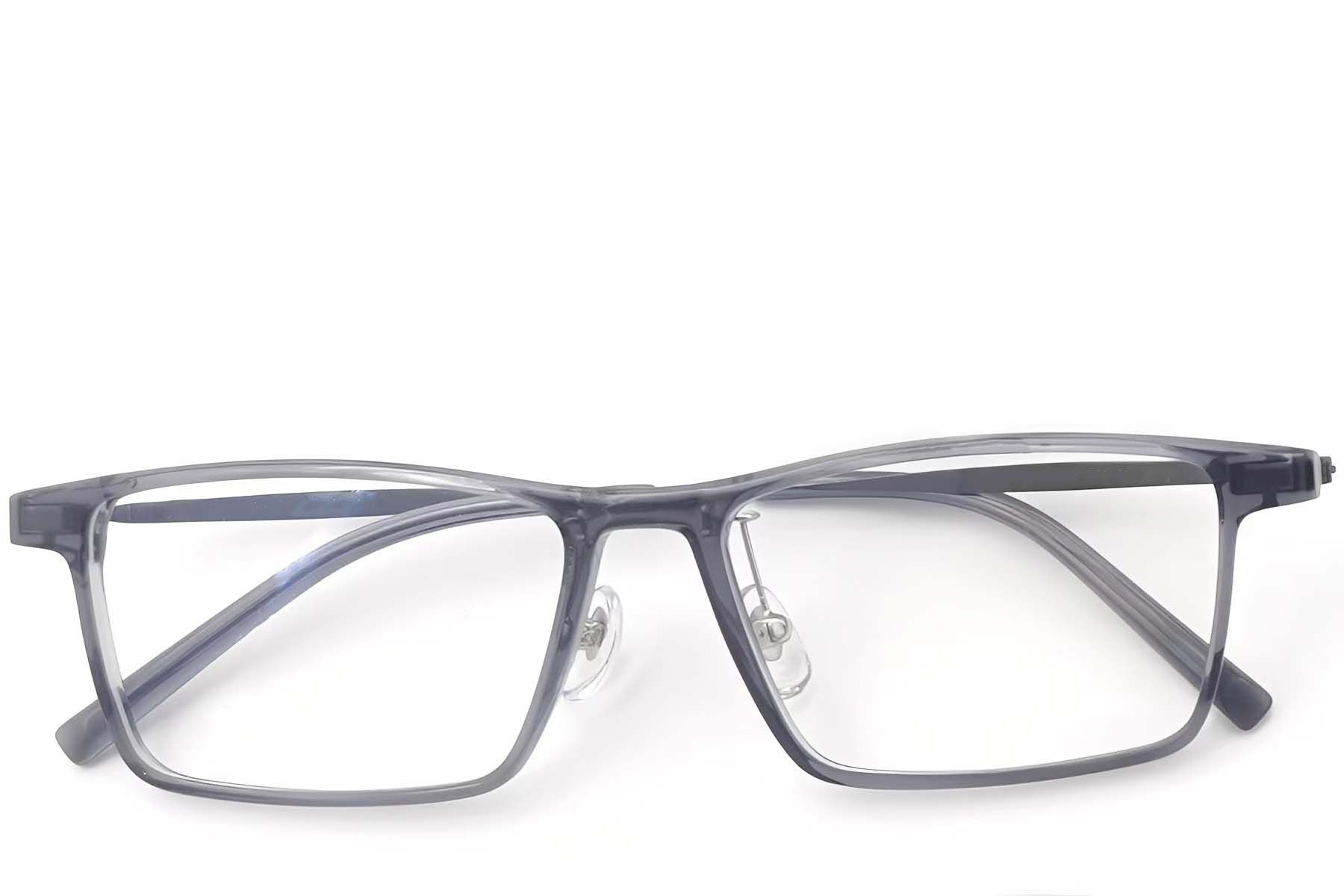 Rectangular Grey Titanium Glasses #BS2419-0117 - BLACKSHEEP