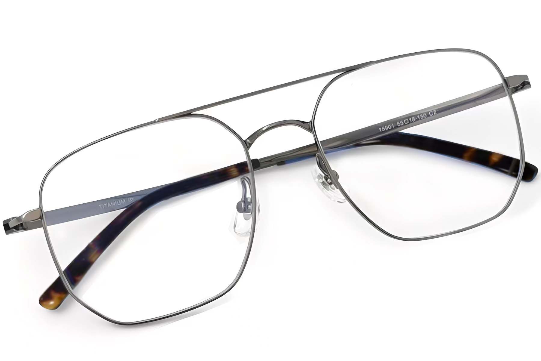 Aviator Grey Titanium Glasses #BS2419-0178 - BLACKSHEEP
