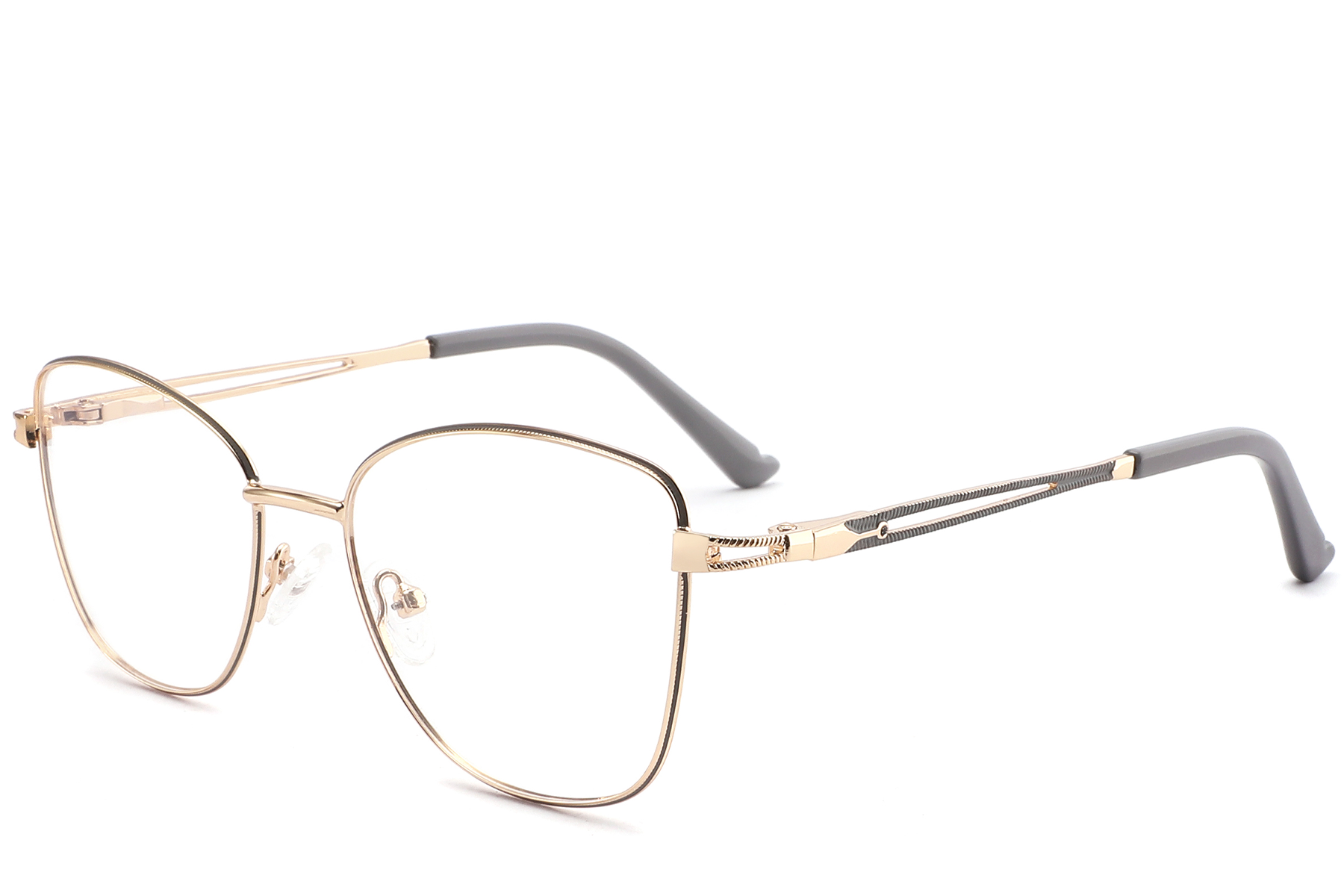 Butterfly Grey Metal Glasses #BS2425-0484 - BLACKSHEEP