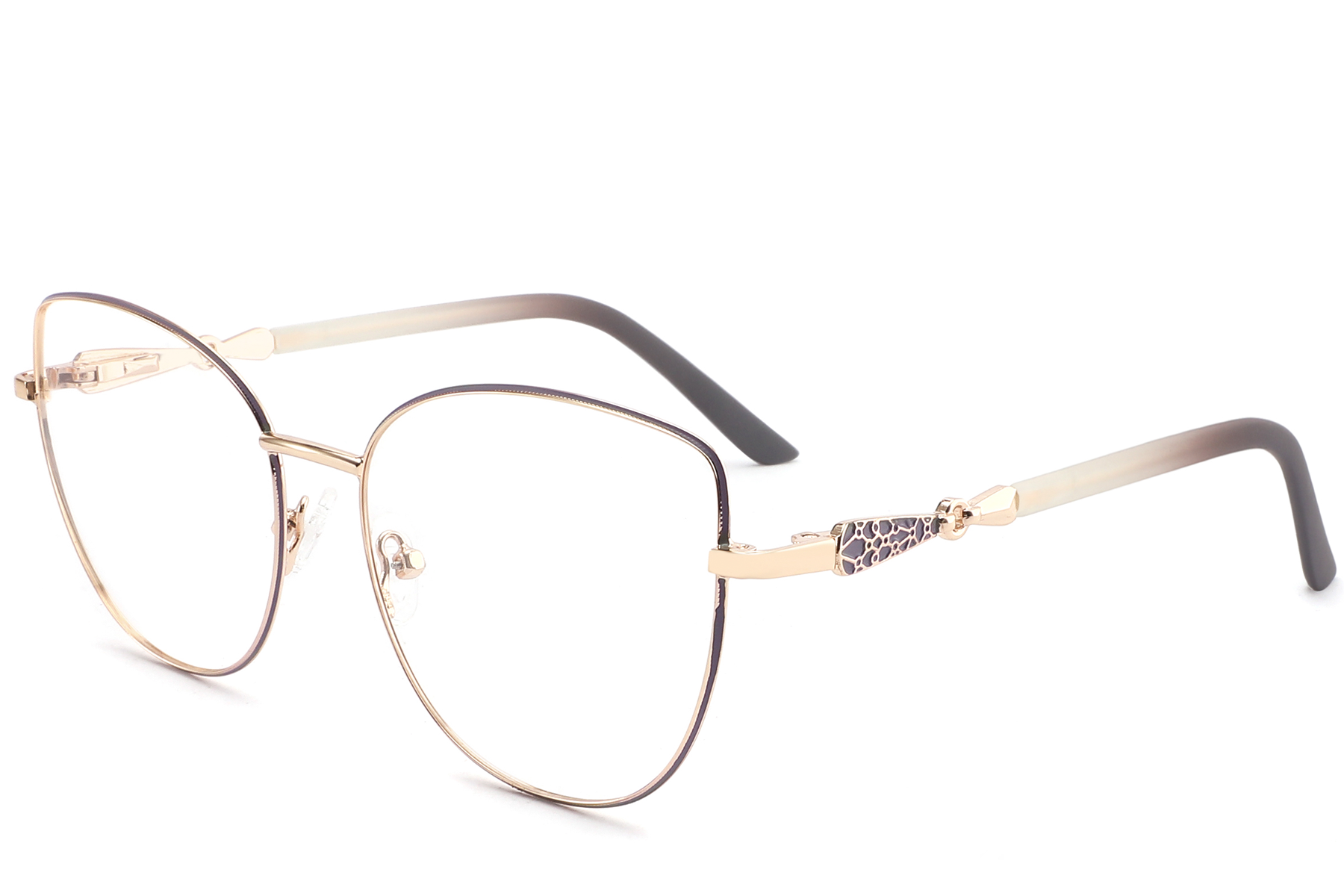 Butterfly Golden Metal Glasses #BS2425-0514 - BLACKSHEEP