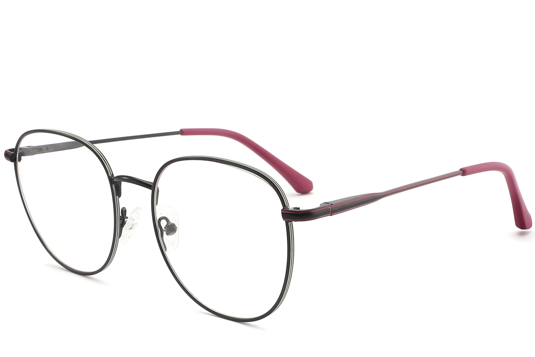 Oval Red Metal Glasses #BS2425-0535 - BLACKSHEEP
