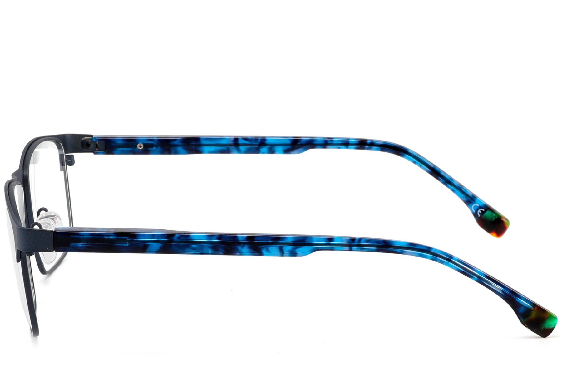 Rectangular Blue Metal Glasses #BS2425-0627 - BLACKSHEEP