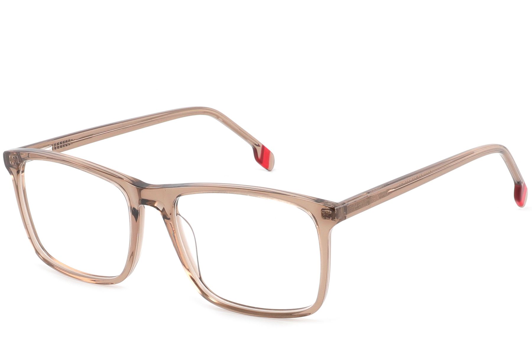 Rectangular Brown Acetate Glasses #BS2425-0970