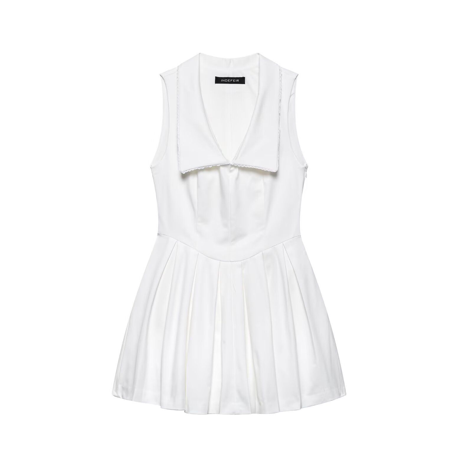 Inspired Pleated Mini Dress KUN-00006