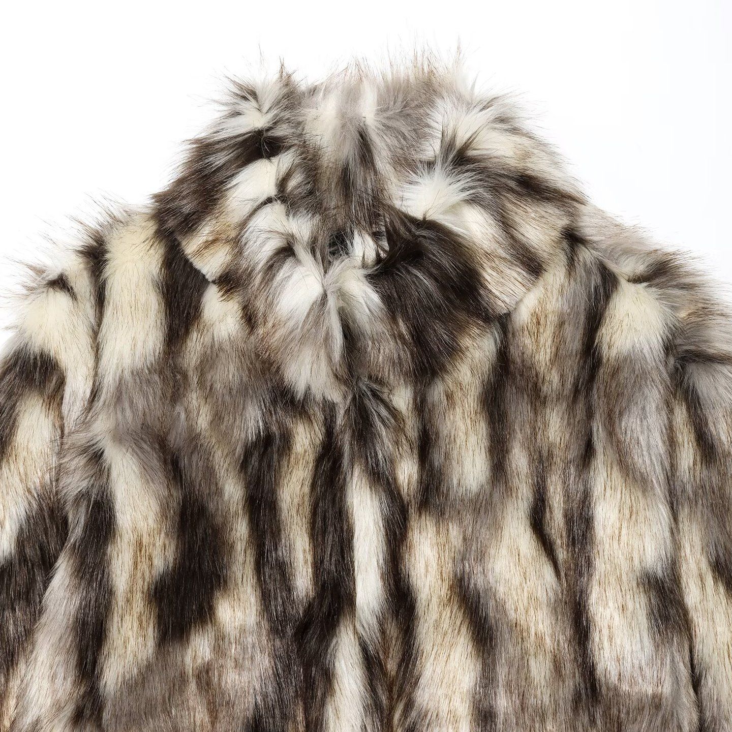 Faux Fur Coat - Trendy European Style Outerwear KUN-00075