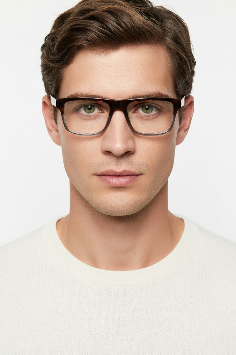 Gafas de aviador de acetato de carey n.° BS1902-0093 - BLACKSHEEP