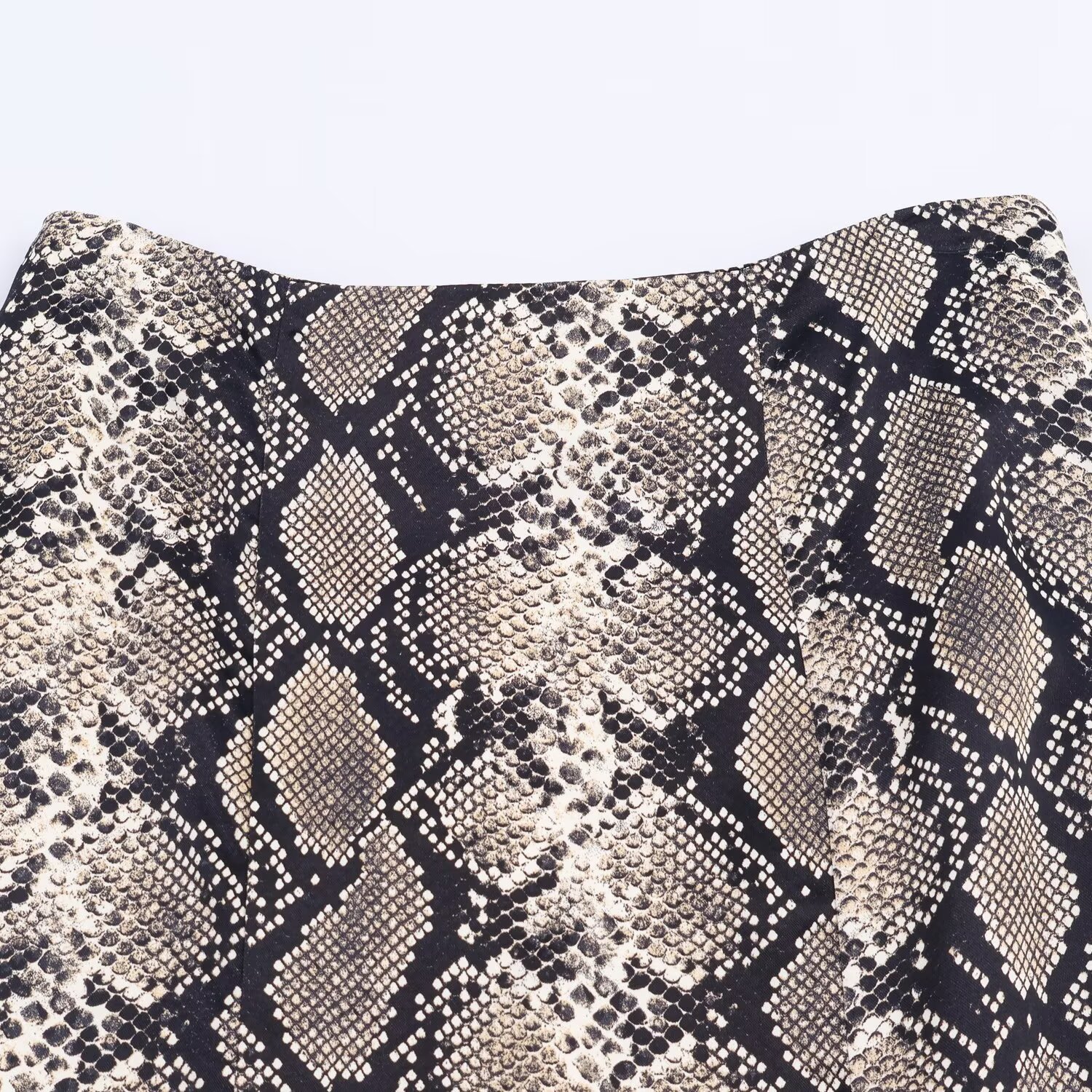 Satin Midi Skirt - Animal Print Elegant Dress KUN-00016